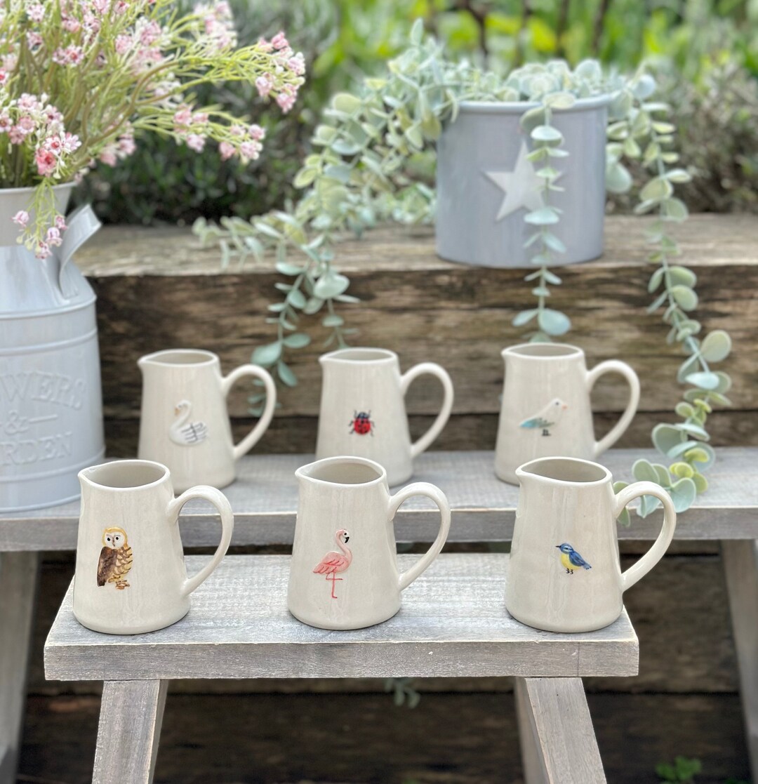 Charming Mini Jugs - Bird Theme - Etsy