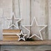 Mantelpiece Wooden Star Set - White - Etsy