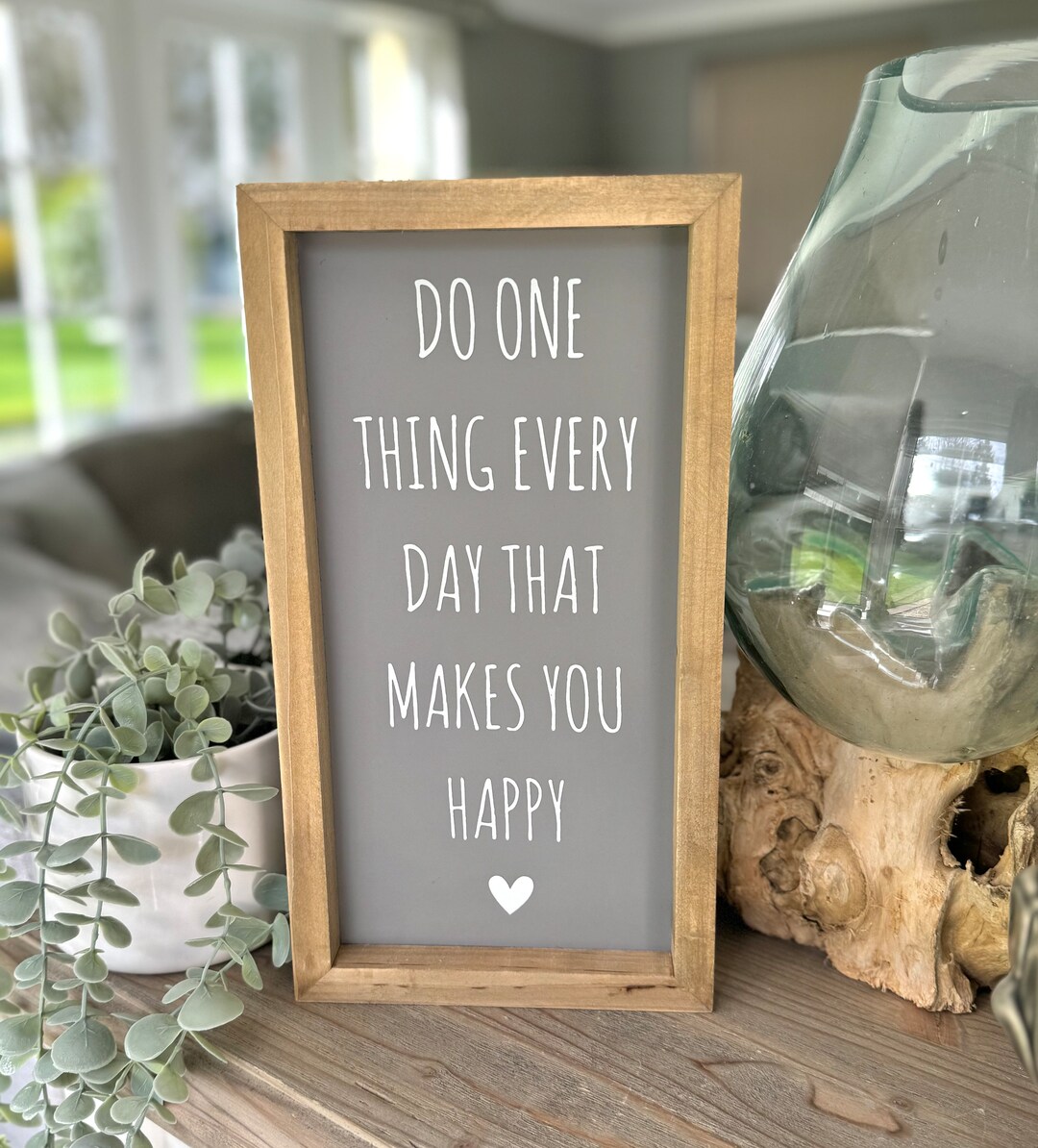 Framed Plaque - Do One Thing Every Day - Etsy