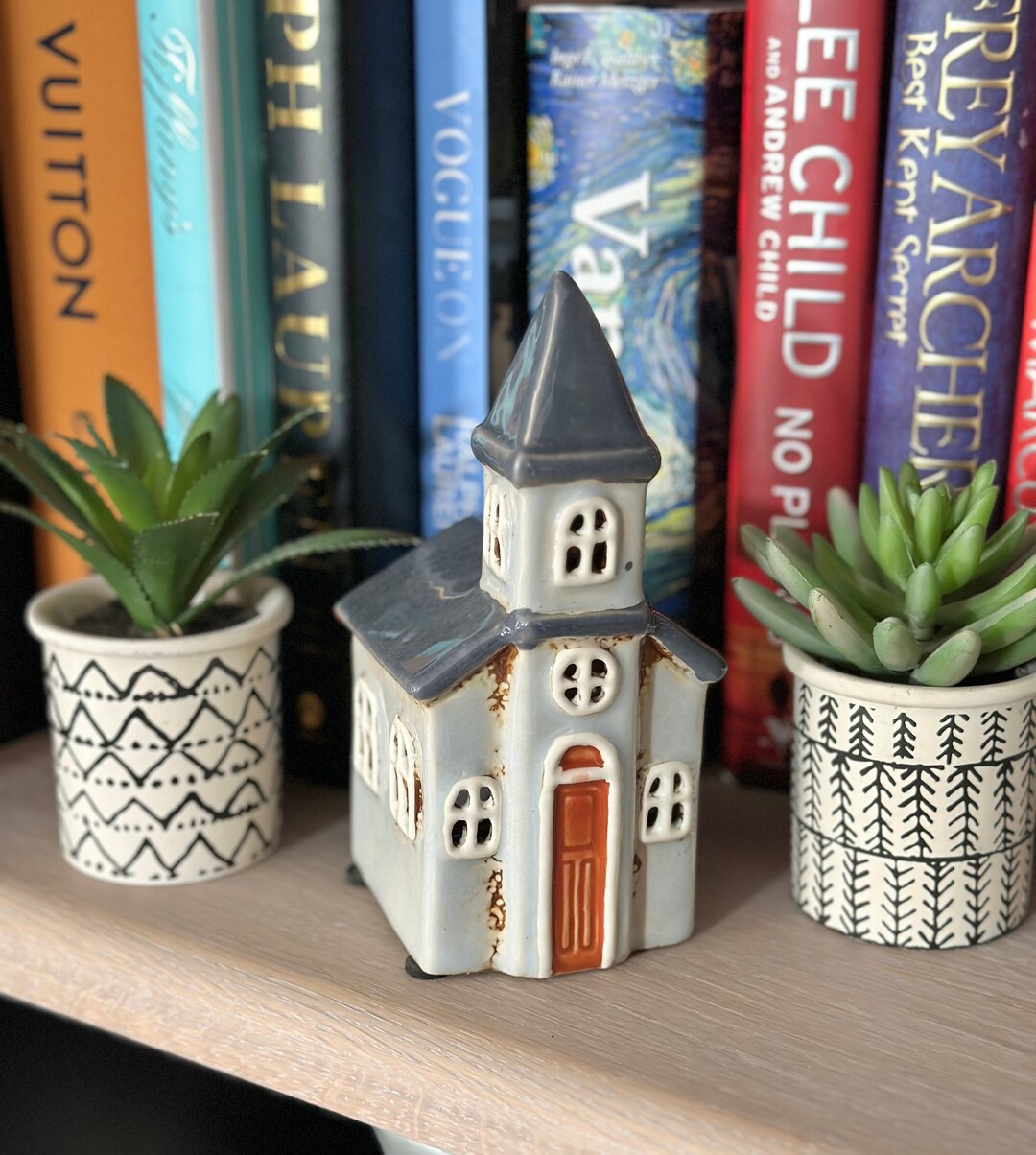 Glazed Ceramic Church/chapel Tea Light - Etsy