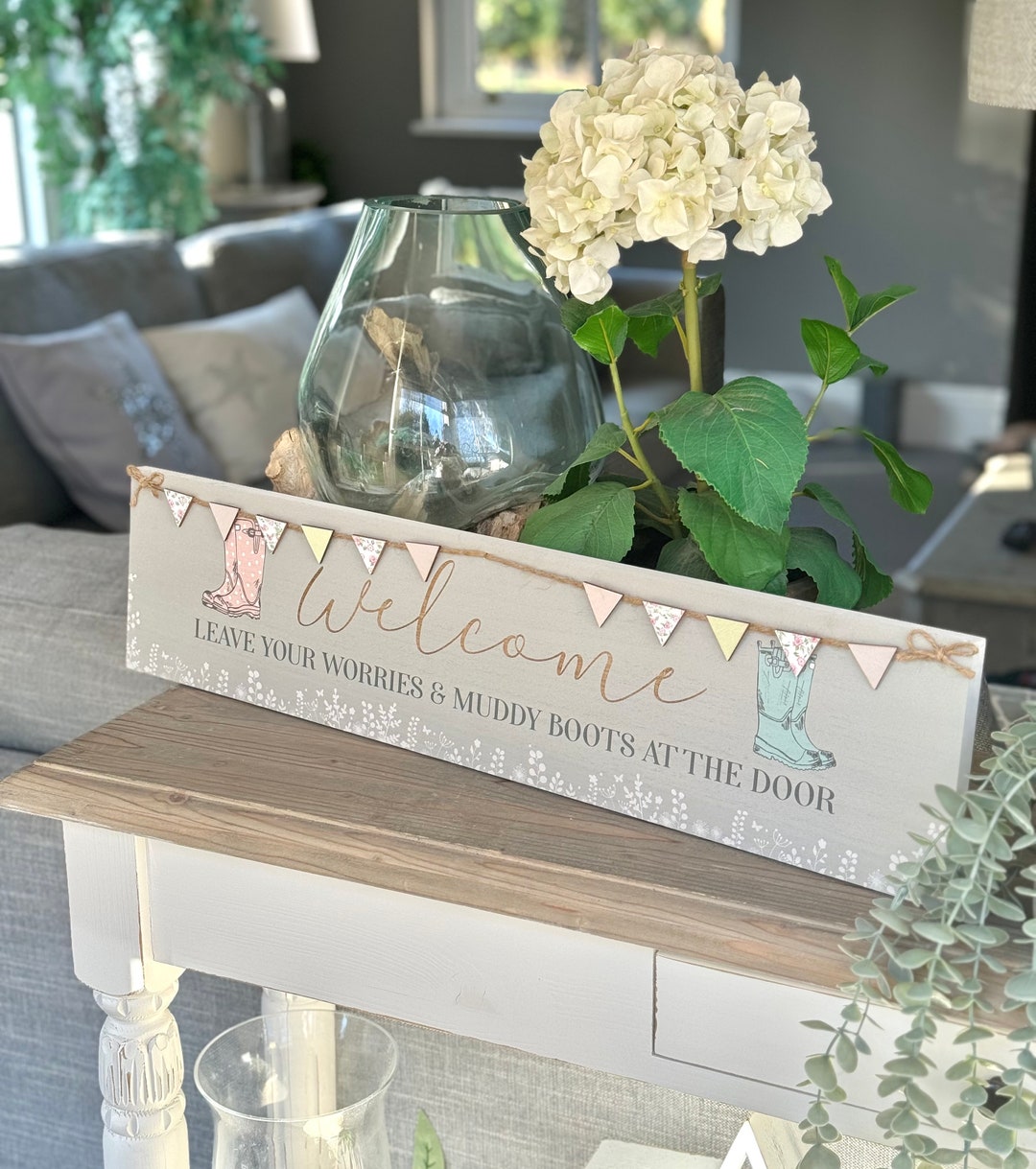 Welly Boot Welcome Plaque Sign - Etsy