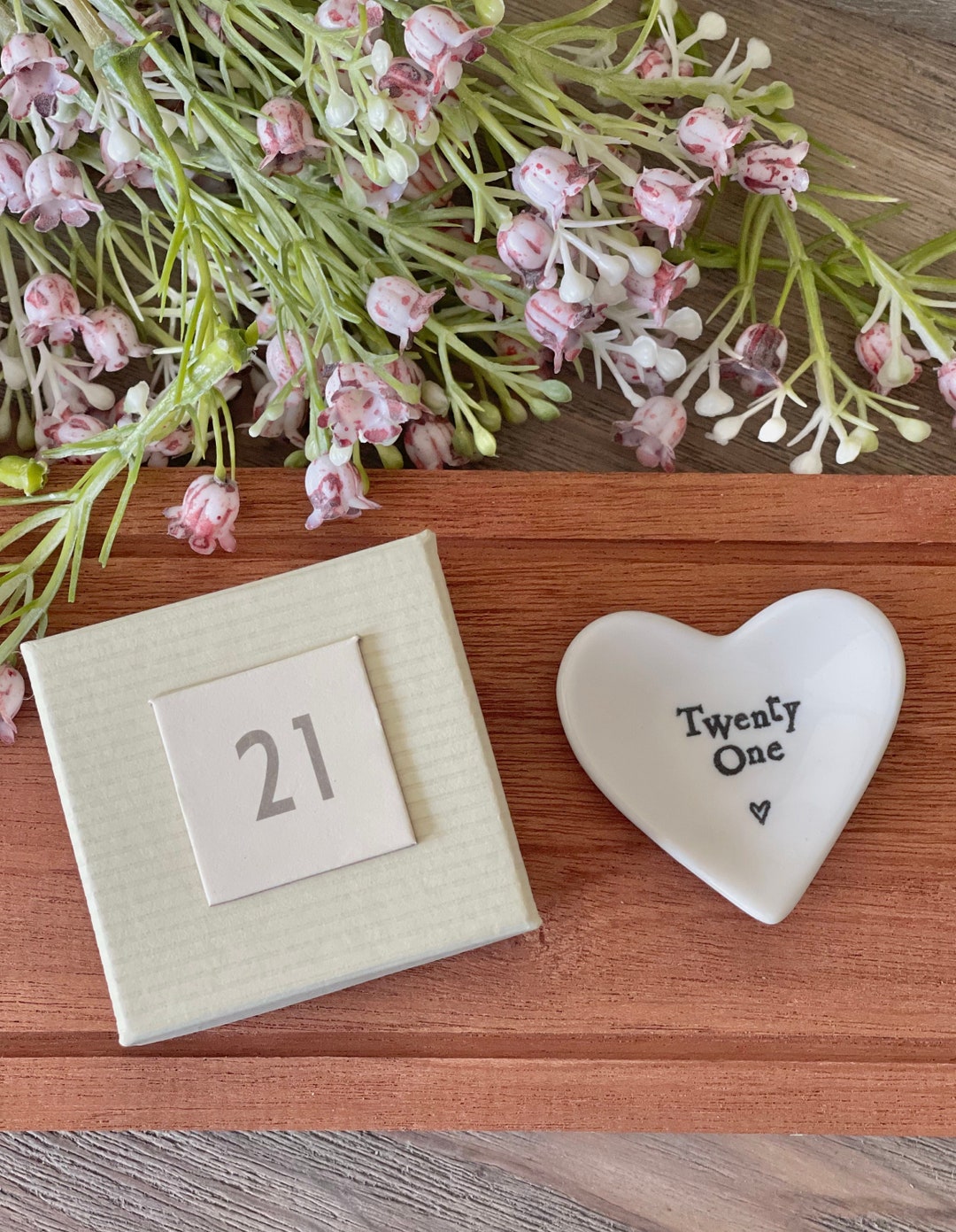 White Porcelain 21st Heart Dish. - Etsy