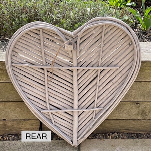 Solid Wicker Heart Various Colours 60cm - Etsy
