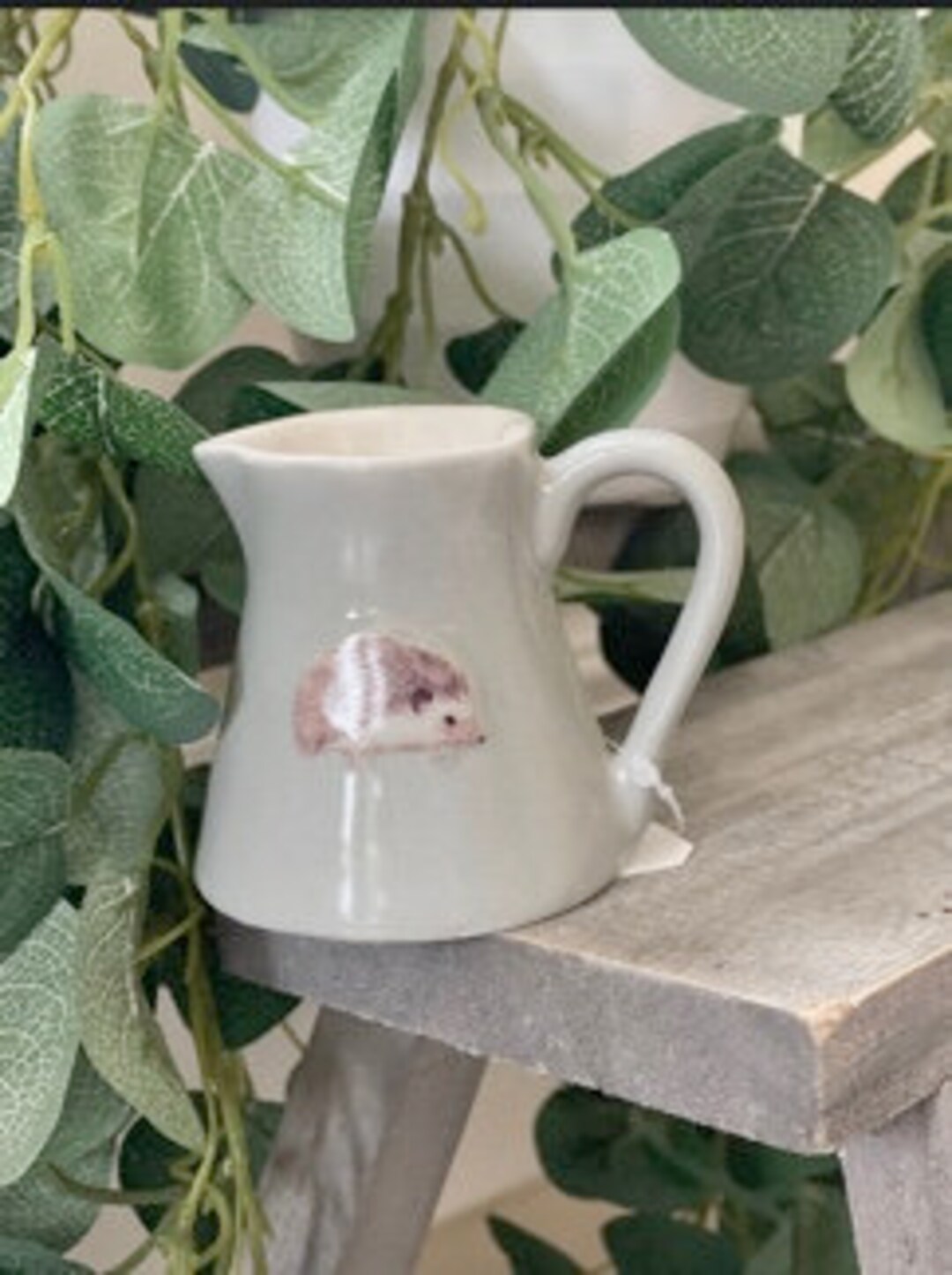 Stoneware Embossed Mini Hedgehog Jug - Etsy