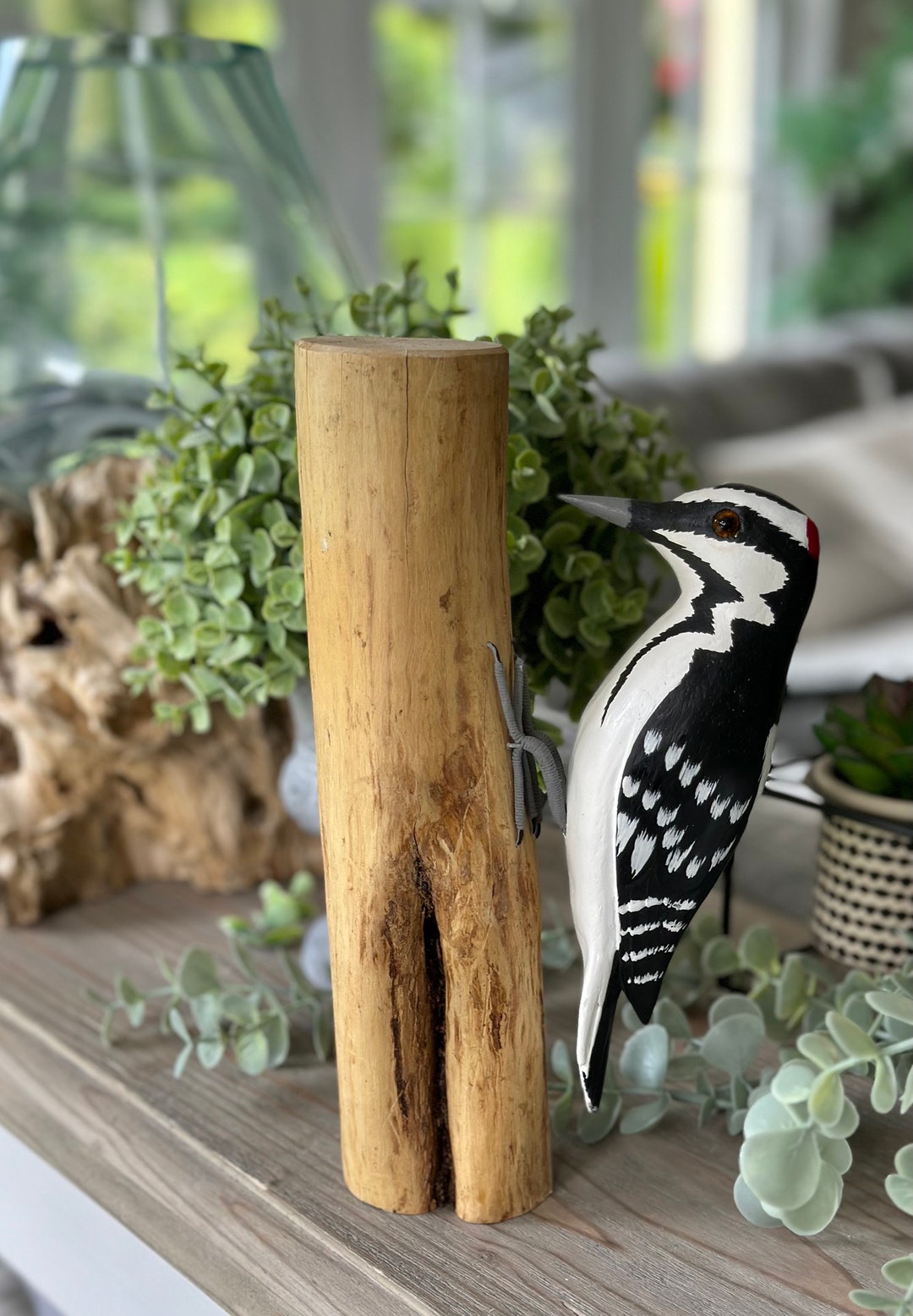 Gorgeous Carved Wooden Woodpecker - Etsy