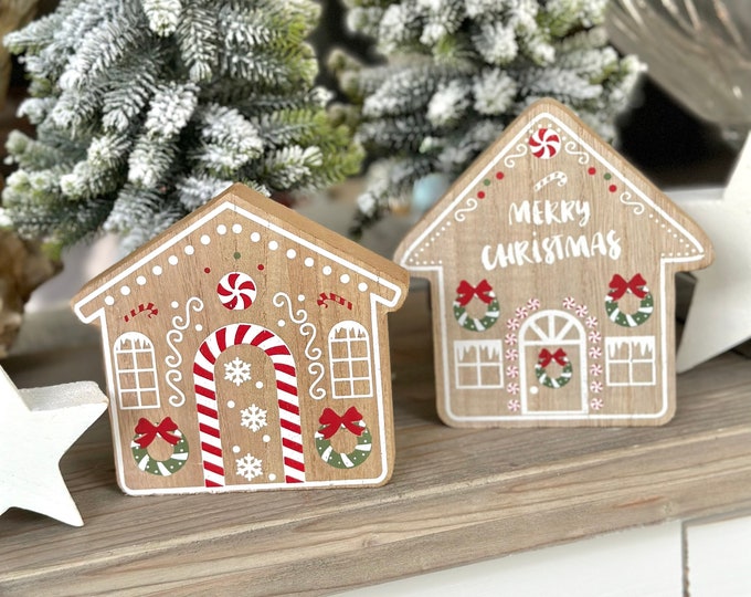 Gingerbread House // Wooden Gingerbread // Wood Cutouts // House Shape ...