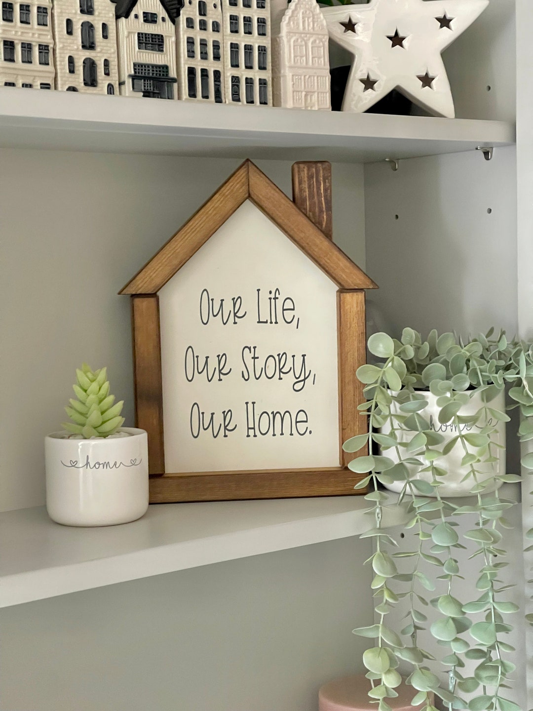 Our Life Our Story Our Home Wooden Sign - Etsy