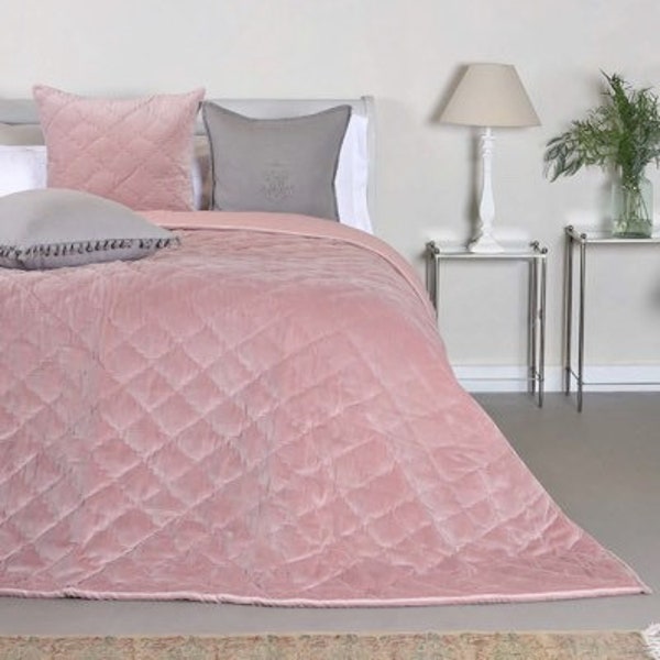 Velvet Bedspread - Etsy UK