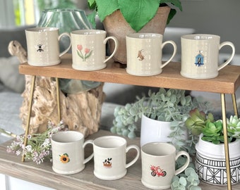 Gisela Graham Embossed Mini Animal Mugs Selection 4 - Etsy
