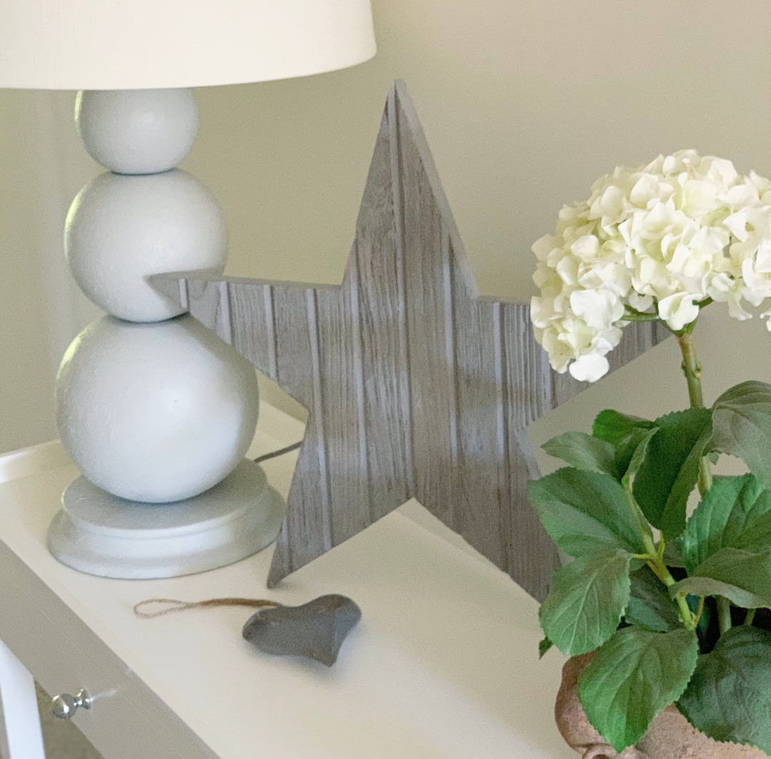 Grey Wall Star - Grey - Etsy UK