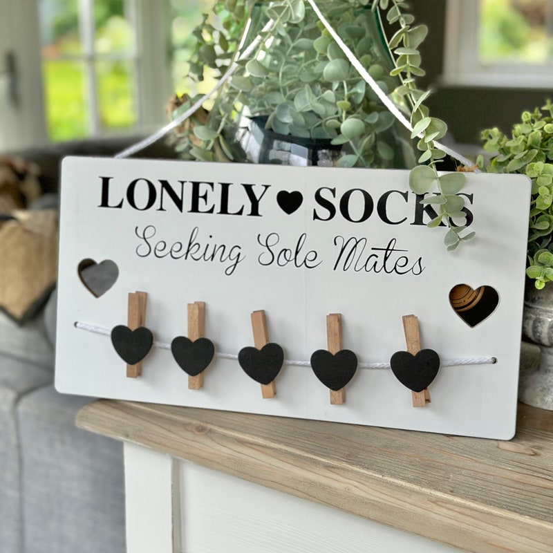 Lost Socks Sign - Etsy