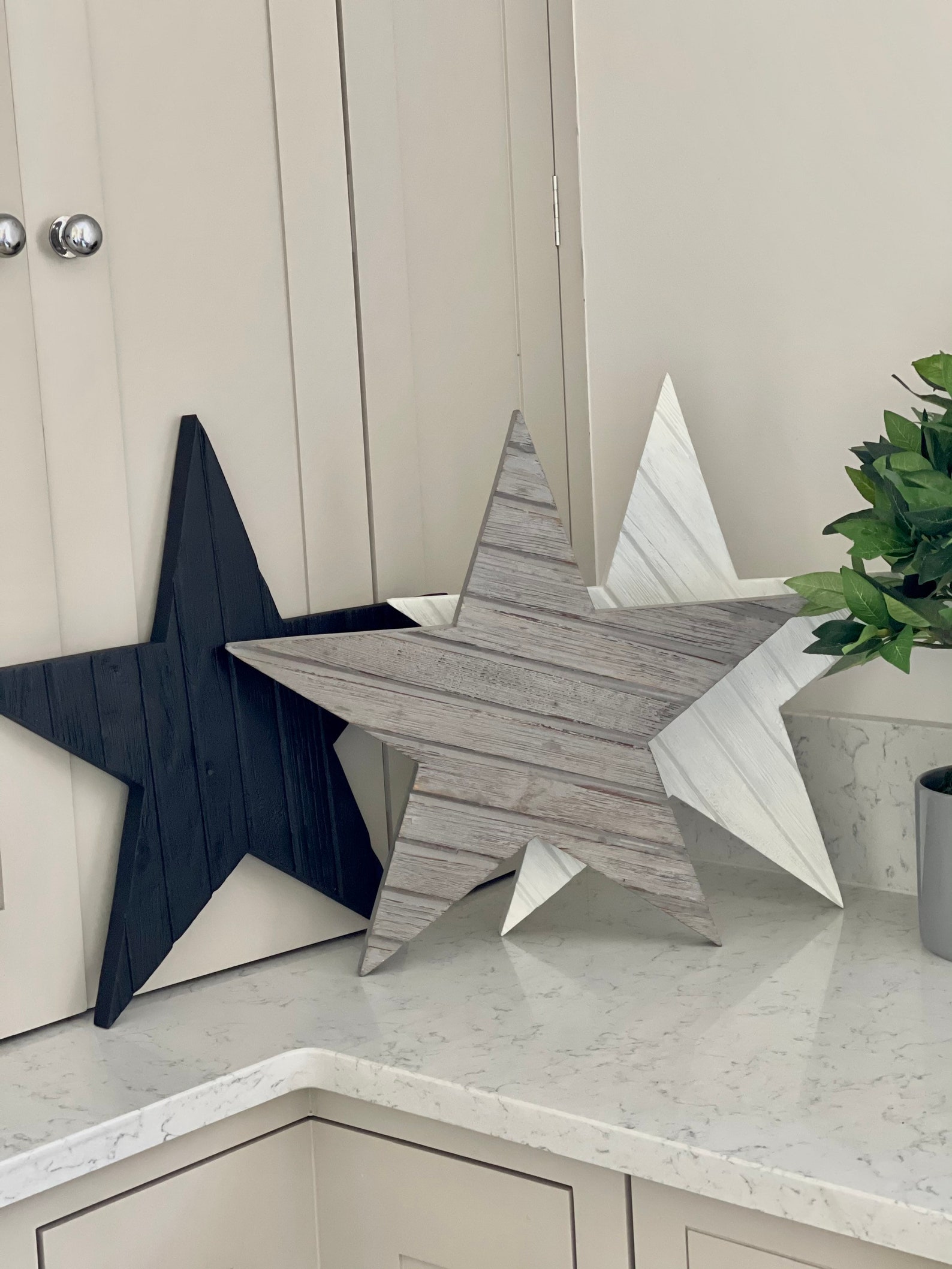 Grey Wall Star Grey - Etsy UK