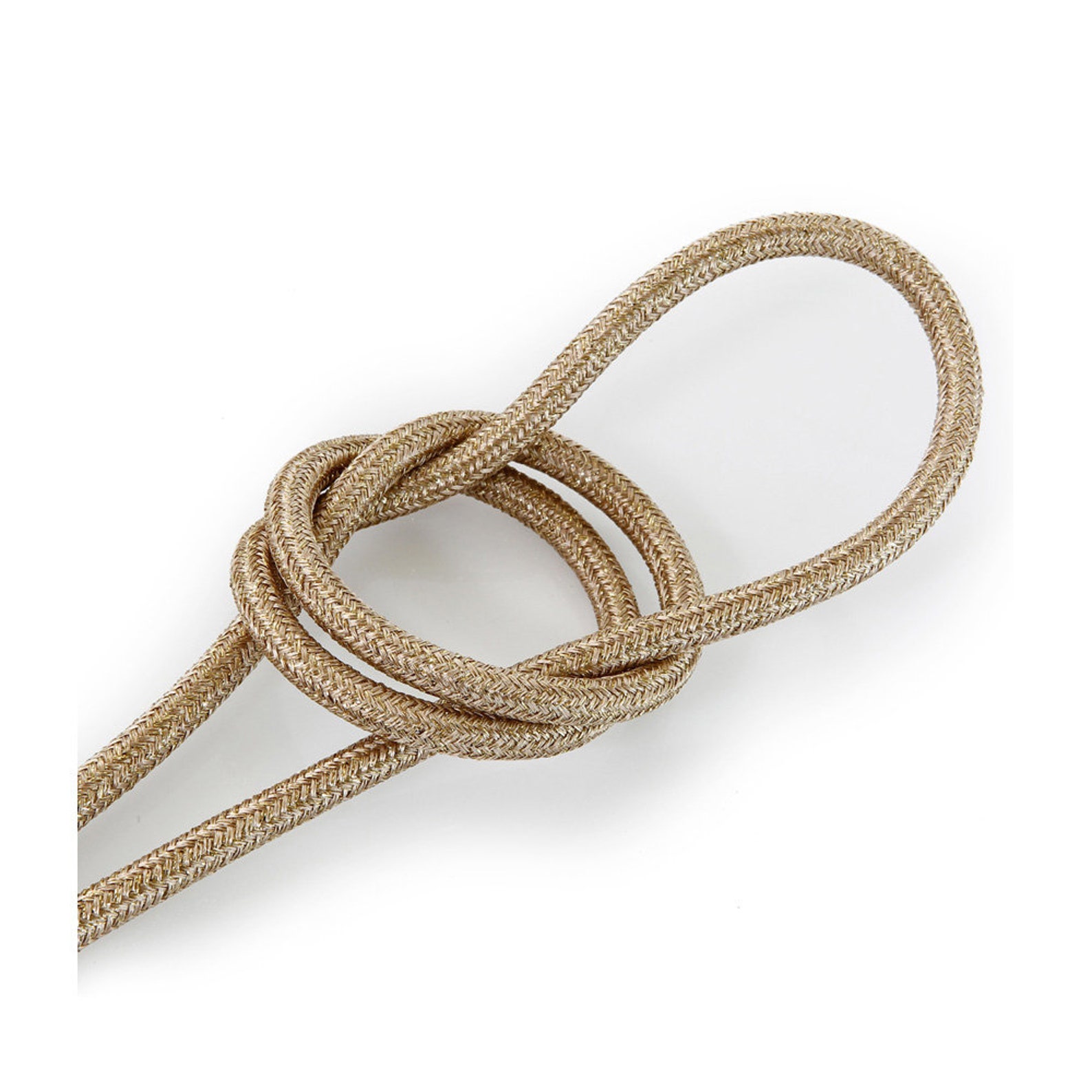 Sparkling Gold Textile Cord - Etsy