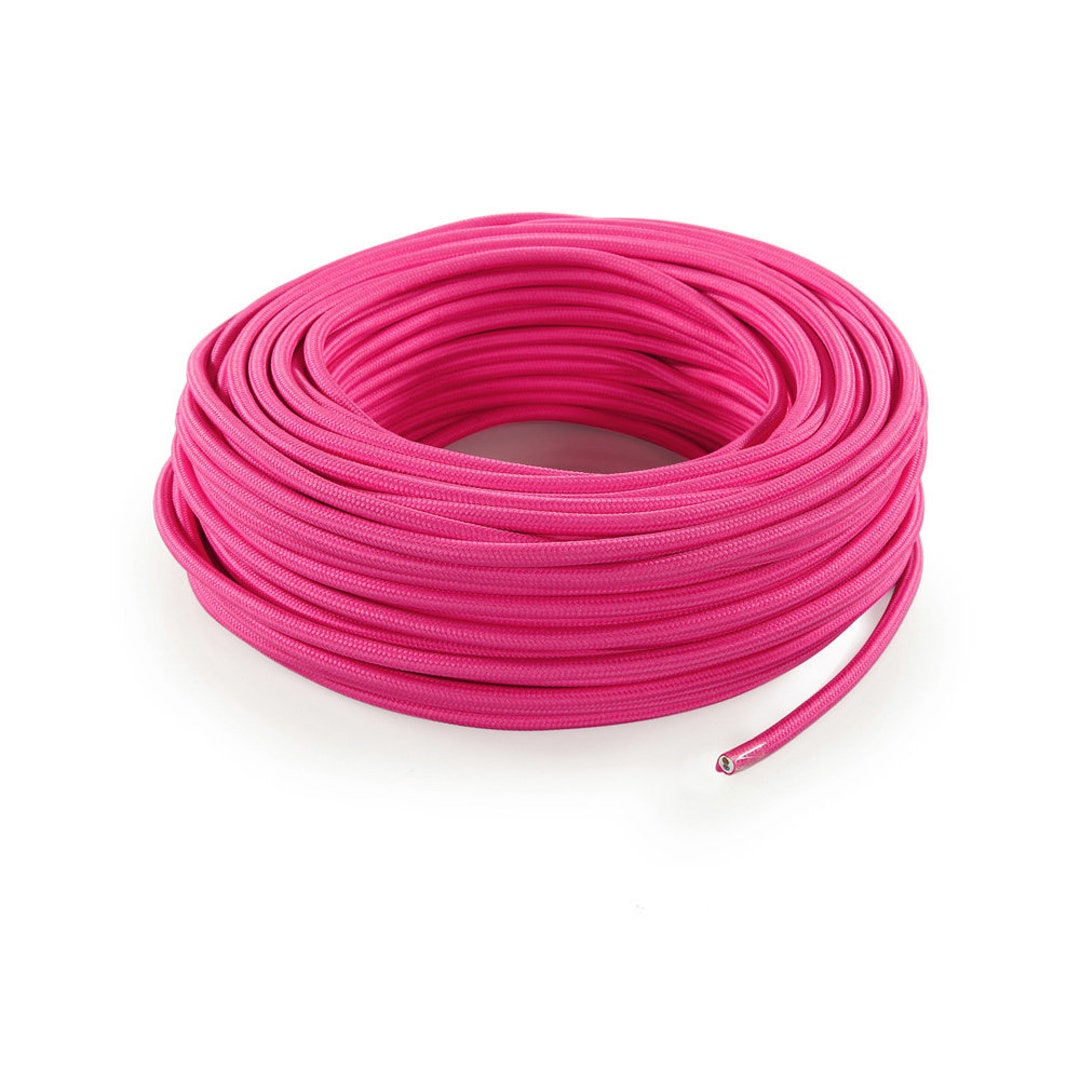 Bright Pink Textile Cord - Etsy