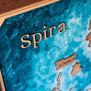 Mapa De Madera De Final Fantasy X, Regalo Para él, Mapa De Spira Mapa ...