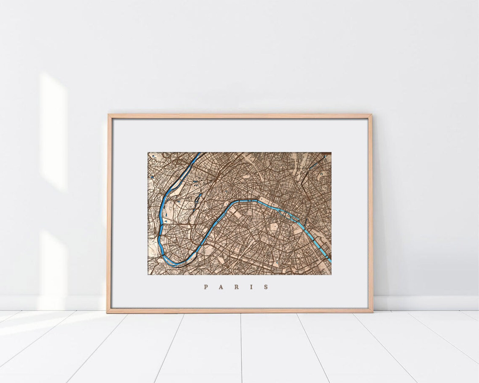 Wood Art Wood City Map. Custom Luminescent Wooden Map. City - Etsy