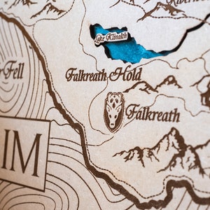 Carte Skyrim, Carte Tamriel, Carte De Skyrim, Affiche Carte Skyrim ...