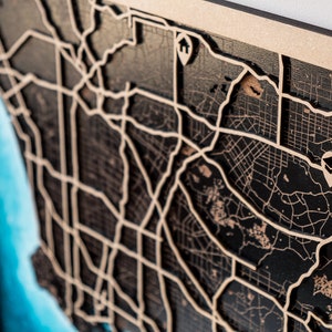 Personalize Gift. Custom River Map. Woodcut Map. Wood Map. Laser ...