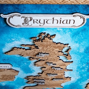 Mapa De Madera De ACOTAR a Court of Thorns and Roses, Regalo Para él ...