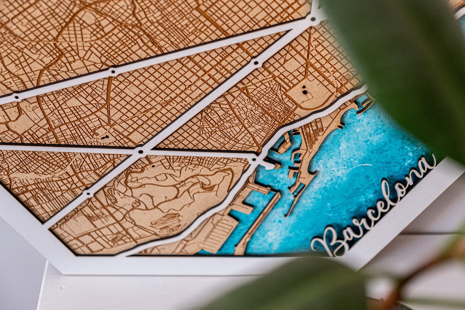 3D Multilayer City Map | 3D City Wood Map | 5th Anniversary Gift ...