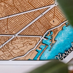 3D Multilayer City Map | 3D City Wood Map | 5th Anniversary Gift ...