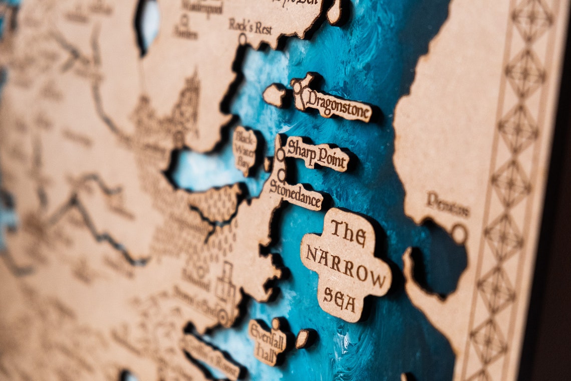 Westeros Game of Thrones Westeros Map Westeros Poster Game - Etsy