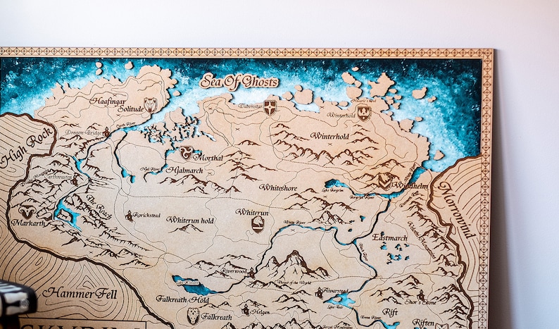 Fantasy Wood Maps. We Create Your Favorite Fantasy Map in - Etsy