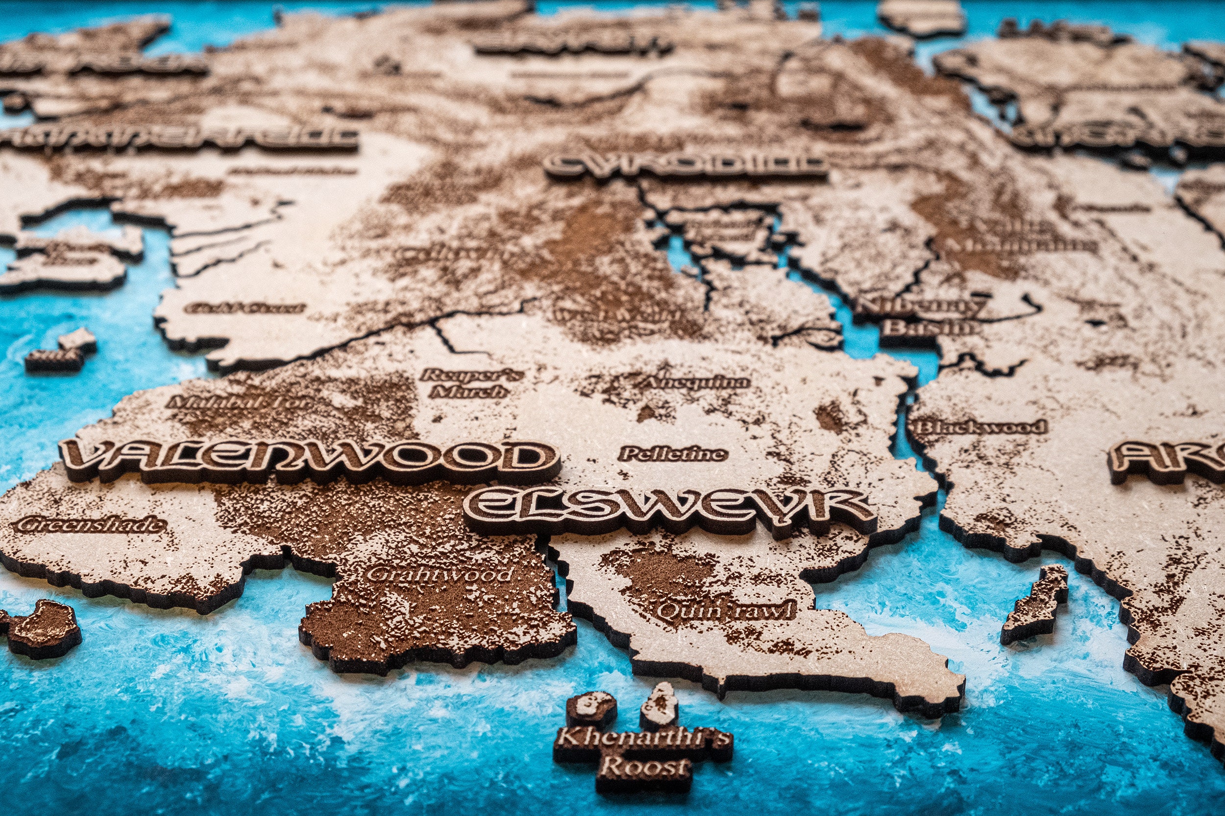 Skyrim map, Tamriel map, map of Skyrim, Skyrim map Poster, Elder ...