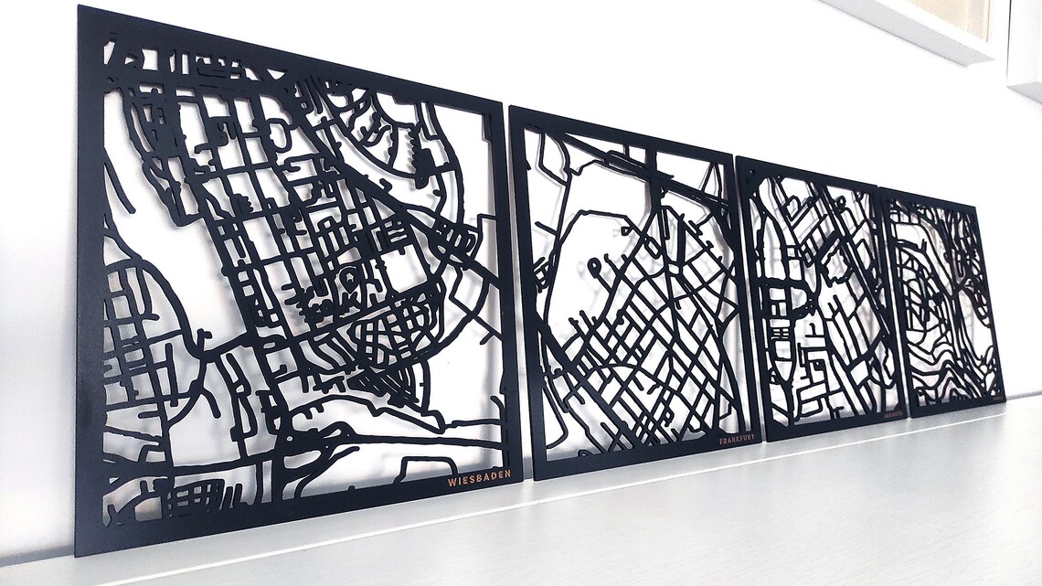 Laser Cut Map Custom Wood Map Laser Map Wood Engraving.. - Etsy