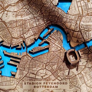 3D Soccer Custom Wood Stadium. Wood Stadium. Decor Stadium Map. Laser ...