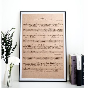 Sheet Music Art. Music Sheet Wall Art. Sheet Music on Wood. Custom or ...