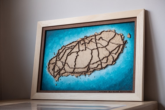 Custom Island Map Wood Map Island Map Beach House Decor - Etsy Hong Kong