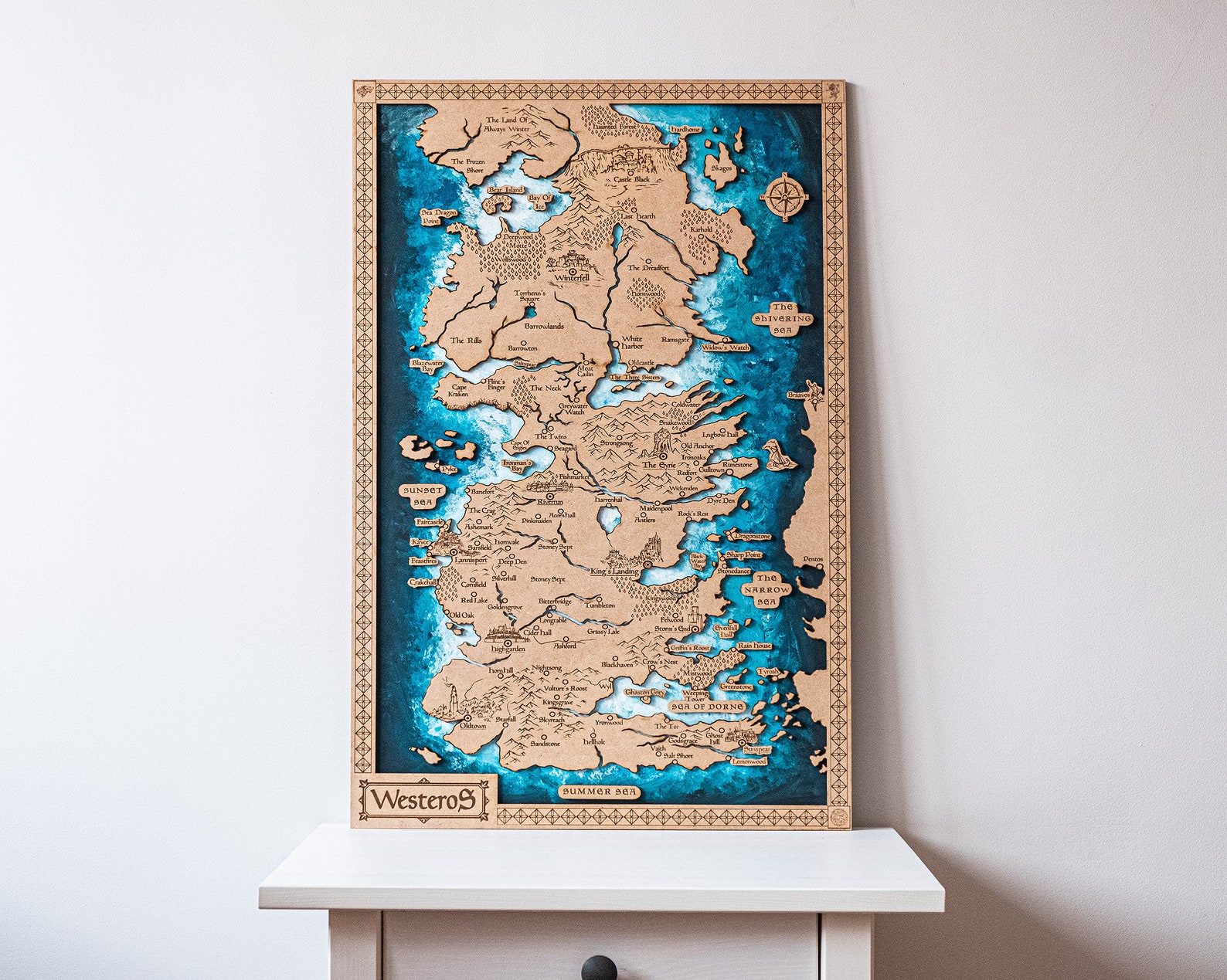Westeros Game of Thrones Westeros Map Westeros Poster Game - Etsy