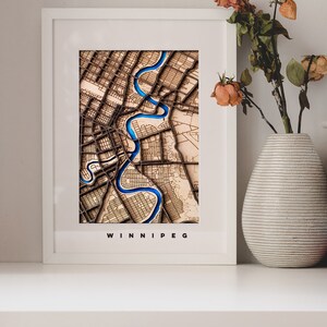 Laser Cut Wood Map of Winnipeg, Custom City Art - Etsy