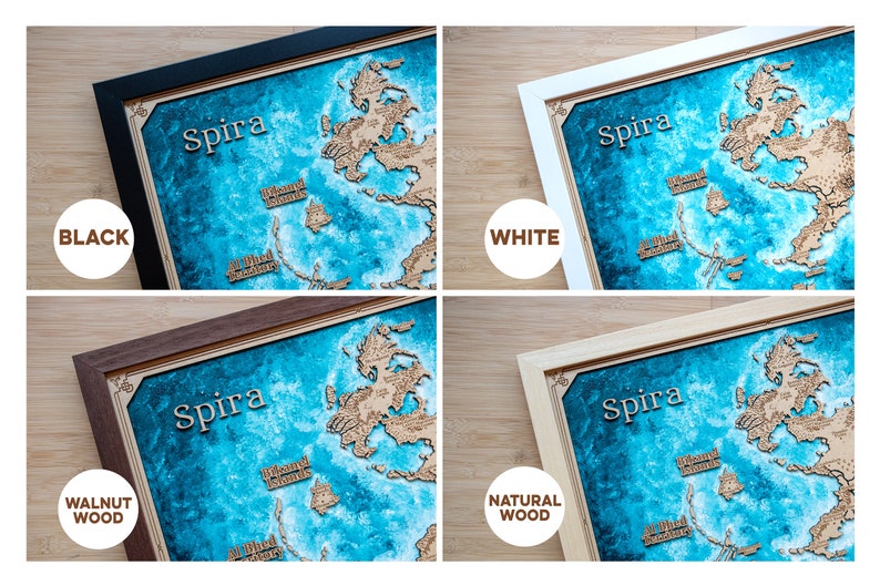 Mapa De Madera De Final Fantasy X, Regalo Para él, Mapa De Spira Mapa ...