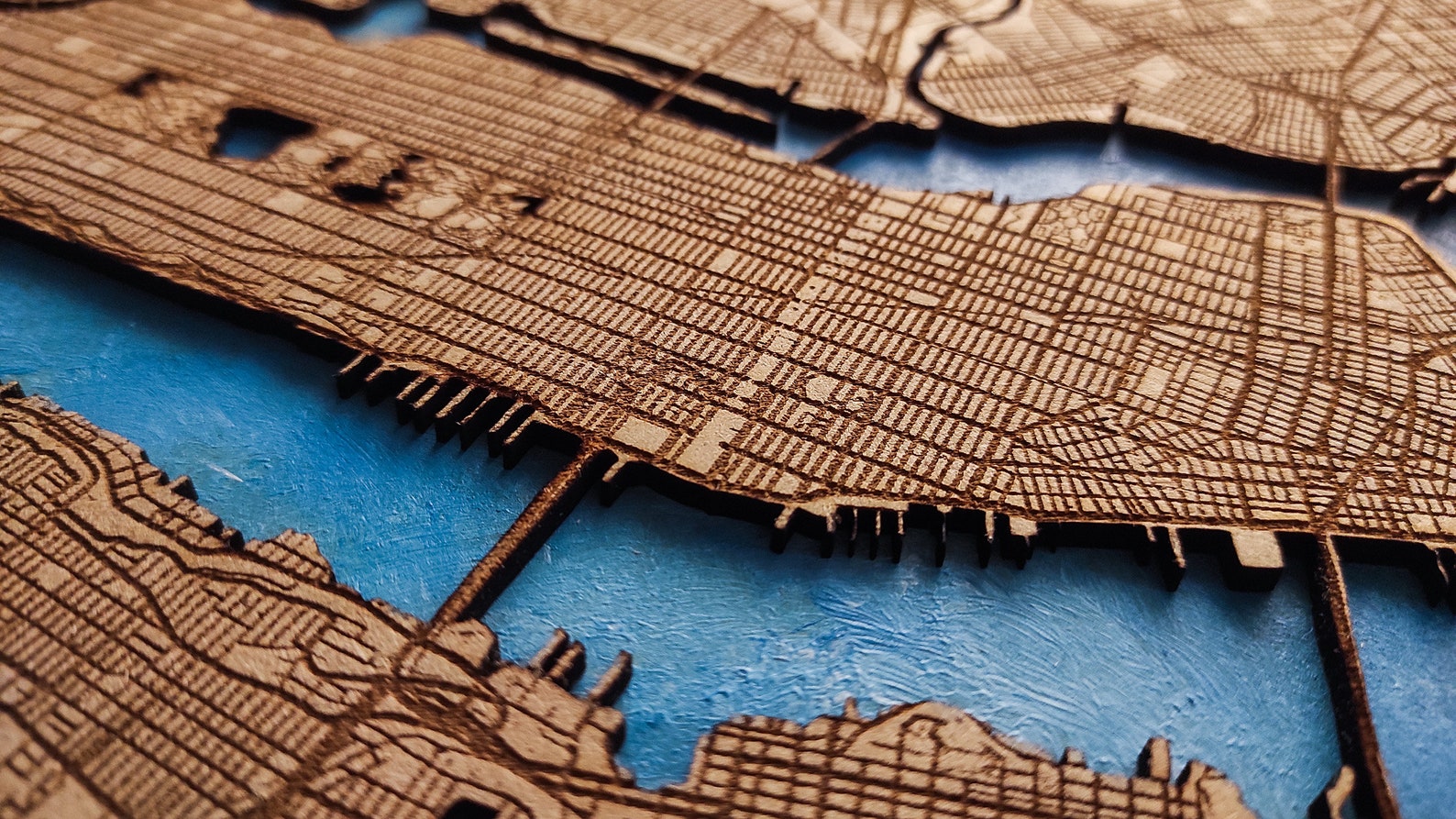 Map of New York Custom city map New York Map-cartography | Etsy