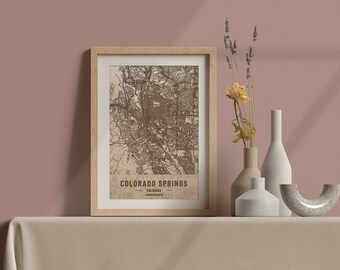 Wooden Map of Denver Colorado. 3D Laser Engraved Custom | Etsy