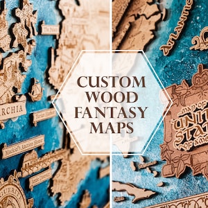 Fantasy Wood Maps. We Create Your Favorite Fantasy Map in Wood ...