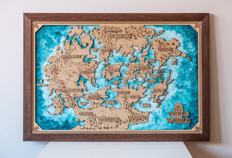 The Fisrt Law Map the Circle of the World Map Map First Law | Etsy