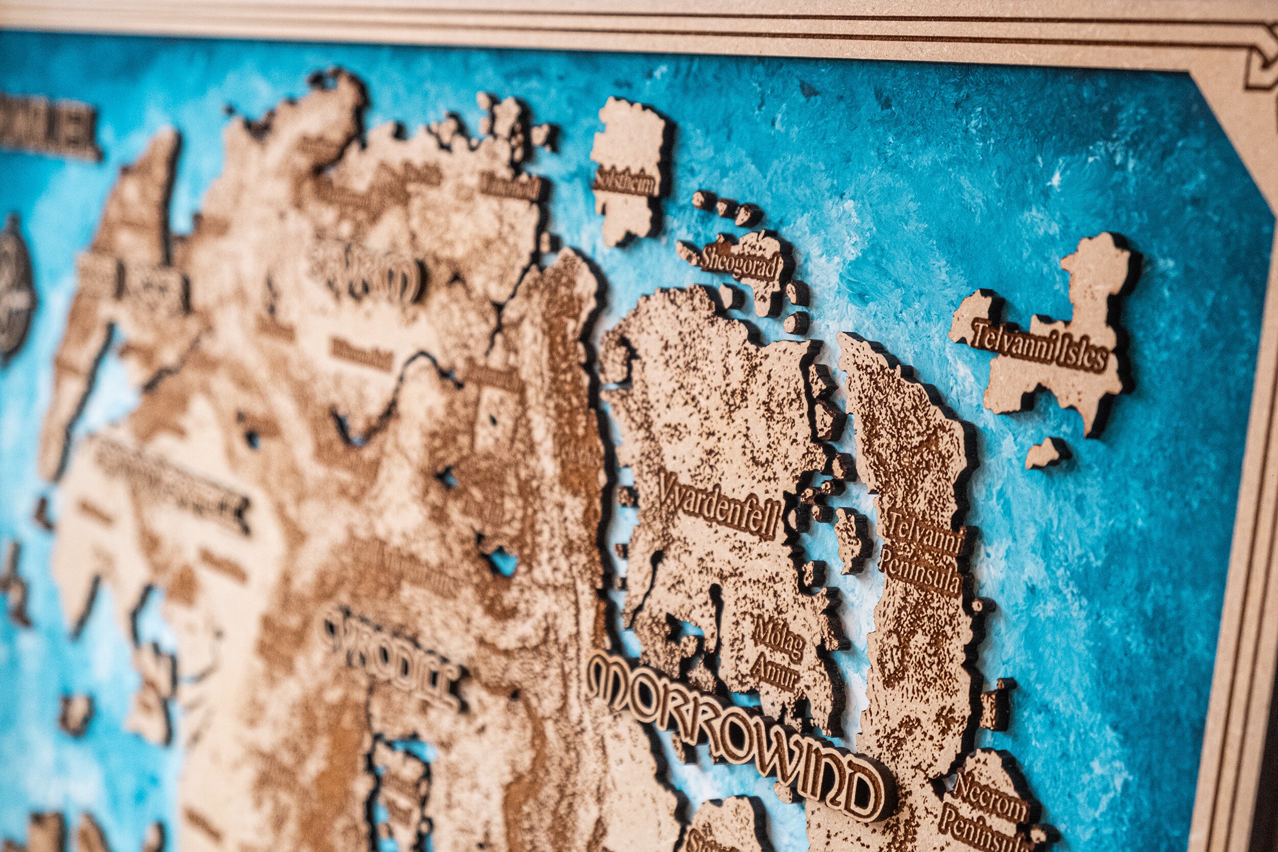 Skyrim map, Tamriel map, map of Skyrim, Skyrim map Poster, Elder ...