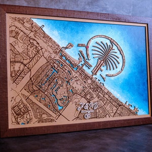 Laser Wood Decor City Wooden Map Laser Engraved Custom Map Art Wood Map ...