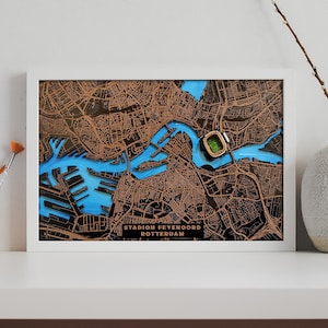 3D Wood Soccer Stadium Map, Laser Cut Wall Art - Etsy