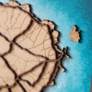 Custom Island Map, Wood Map, Island Map, Beach House Decor ...