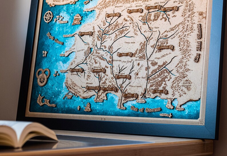 Fantasy Wood Maps. We Create Your Favorite Fantasy Map in - Etsy