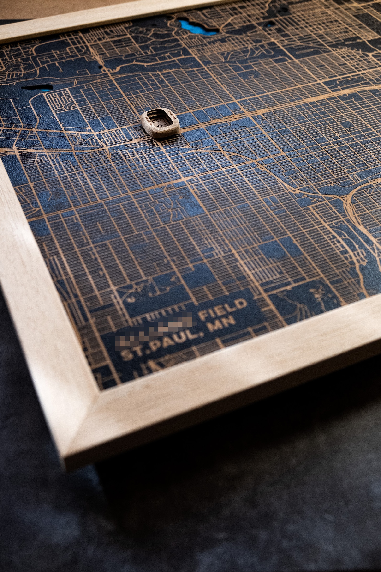 3D Soccer Custom Wood Stadium. Wood Stadium. Decor Stadium Map. Laser ...