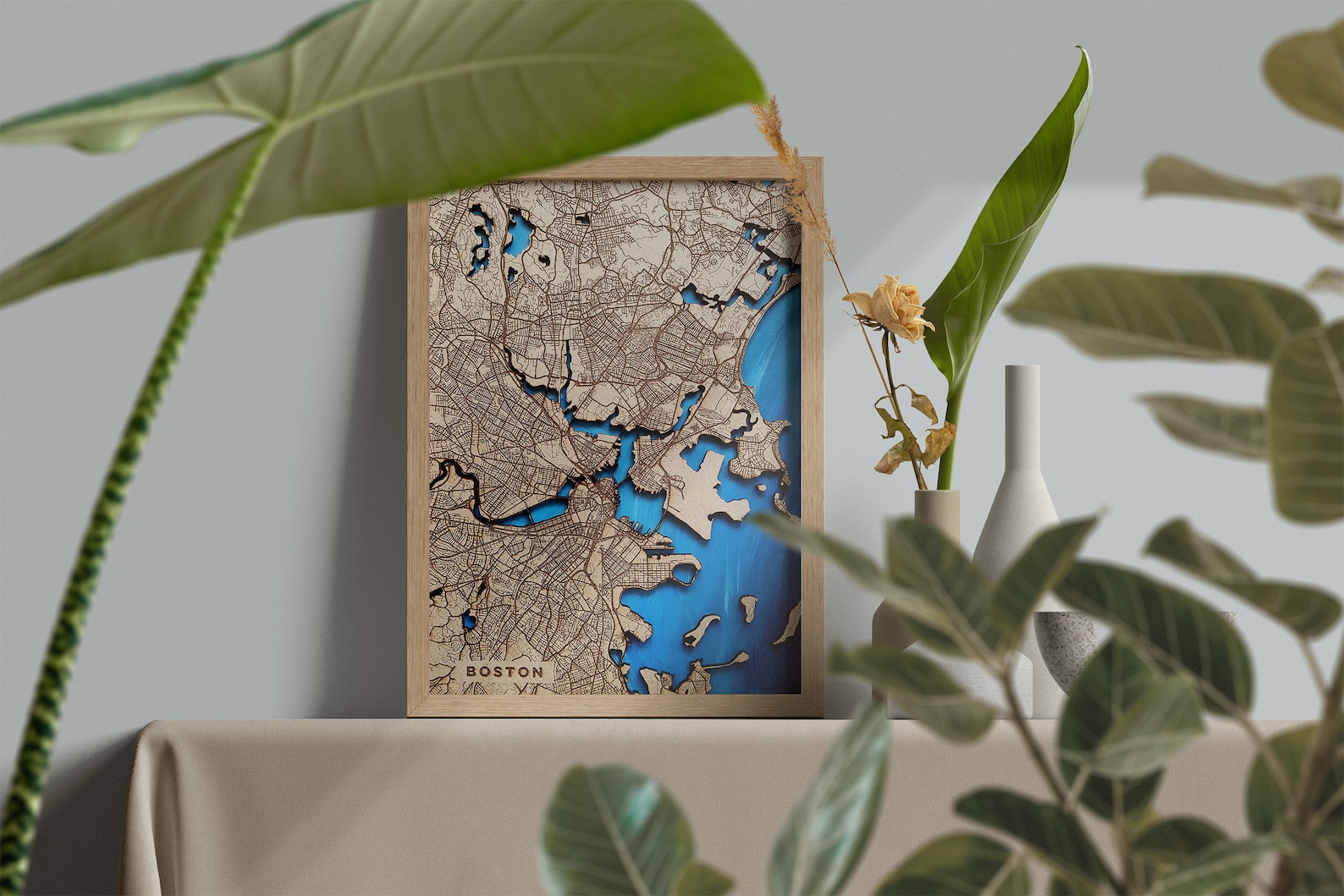 Custom 3D Map on Wood Custom City Laser Cut/engraved | Etsy