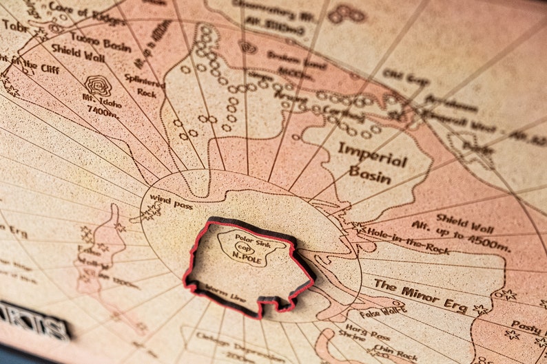 Dune Map, Arrakis Map, Map of Arrakis, Dune Map Poster, Dune Map, Wall ...