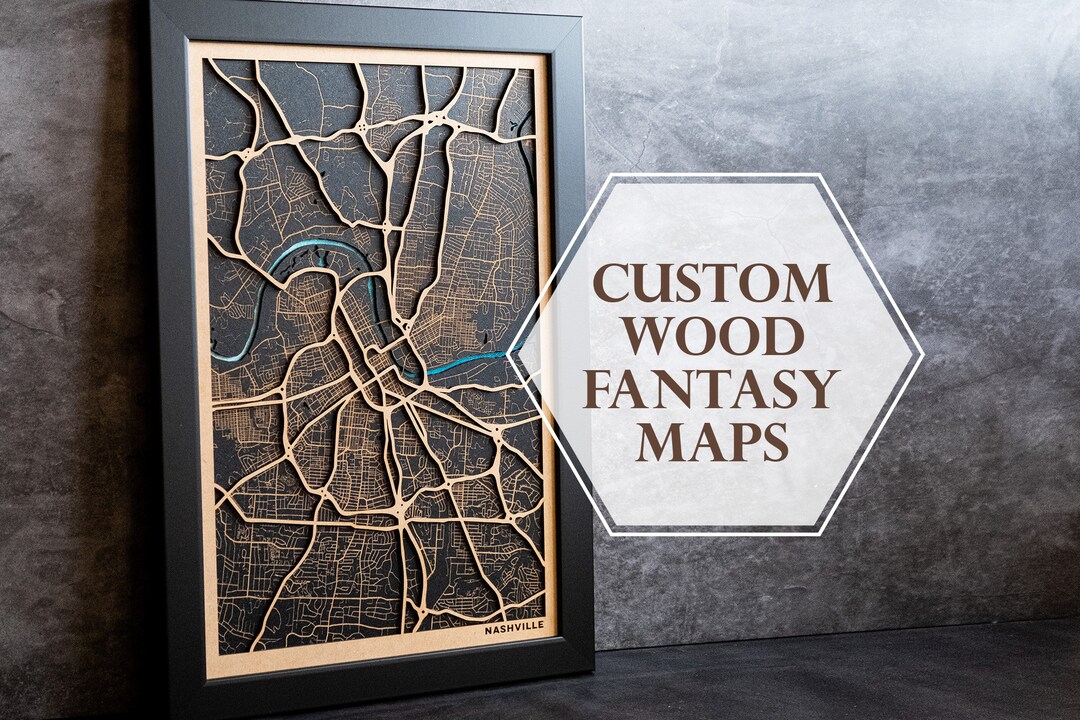 Wooden Map of Any City in the World, 5th Anniversary Birthday Wedding ...