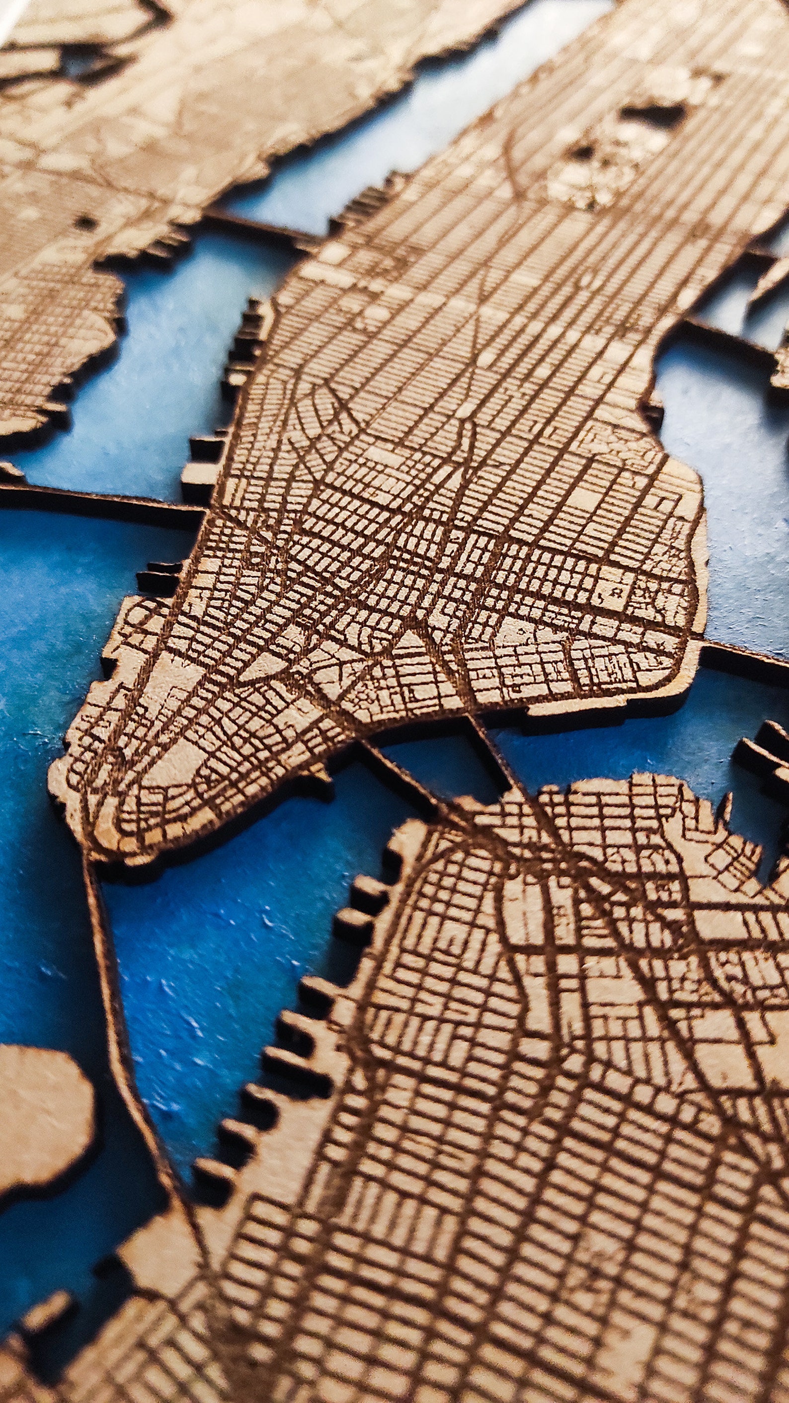 Map of New York Custom city map New York Map-cartography | Etsy