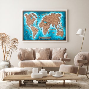Wooden Custom Map. Wood World Map Wall Art - Wood Art World Map, Wooden ...